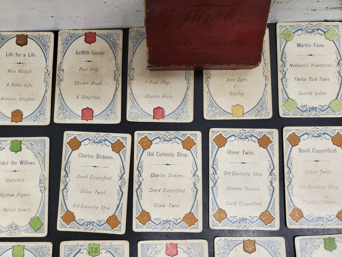 Very Old Antique Cards from Flinch Card Co. 72 Cards Included Collecti ...