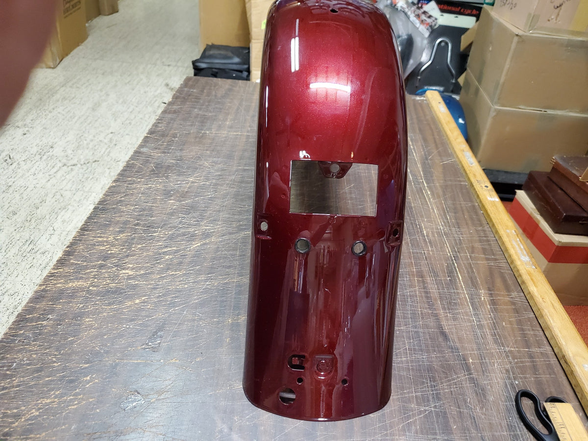 Harley-Davidson Crimson Red Sunglo Rear Motorcycle Fender Road King FL ...