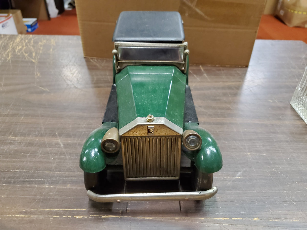 Vtg Japan Rolls Royce Liquor Decanter Shot Glass Set Music Box Around ...