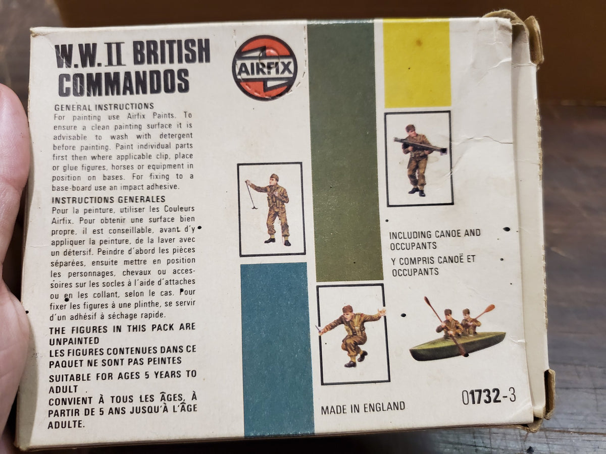 Vtg AIRFIX WWII British Commandos HO/OO Scale Model Kit 24 Pieces Coll ...