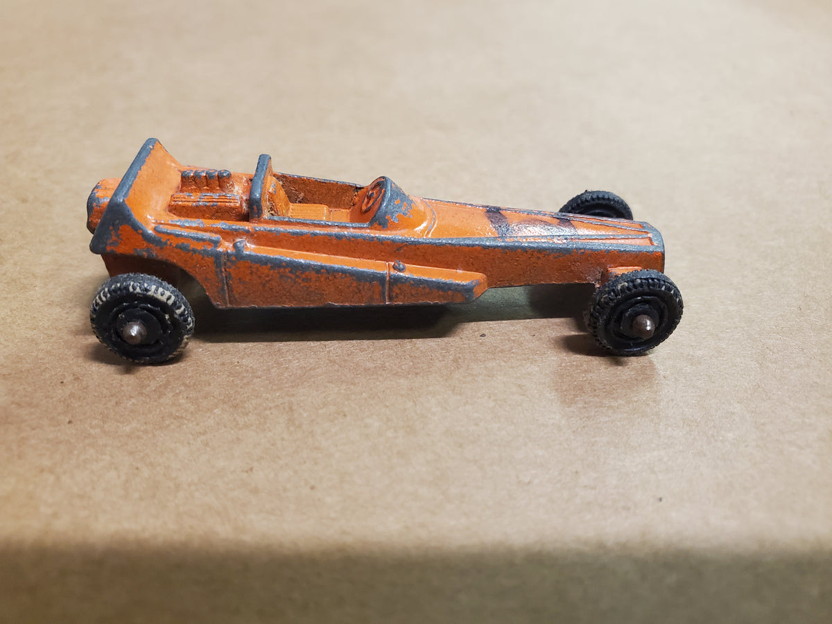 Tootsie toy Orange Wedge Dragster Drag Car Die Cast Metal Made in USA ...
