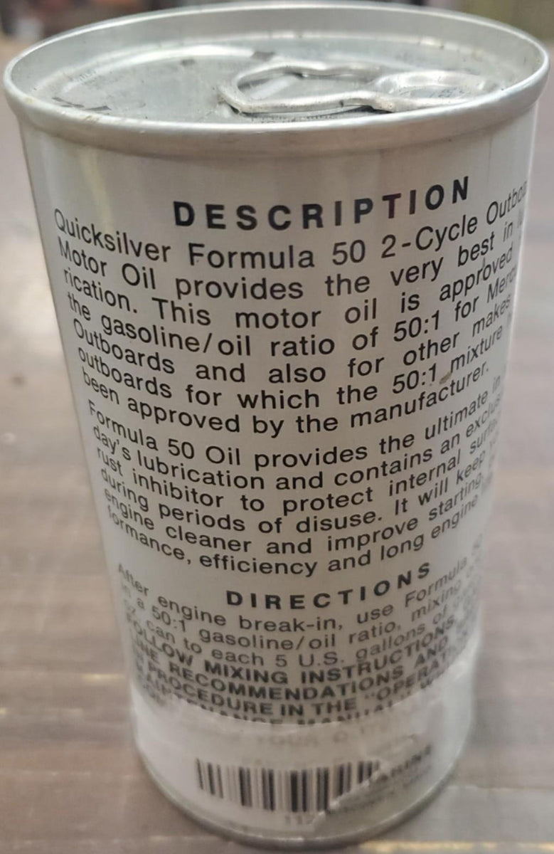 Quicksilver 2-Cycle Outboard Motor Oil - Formula 50 - SAE 40 ...
