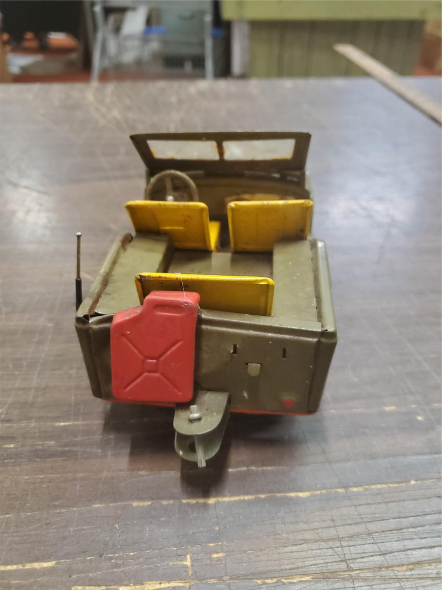 Vintage US Military Army Jeep Friction Toy Made in Japan Mancave War D ...