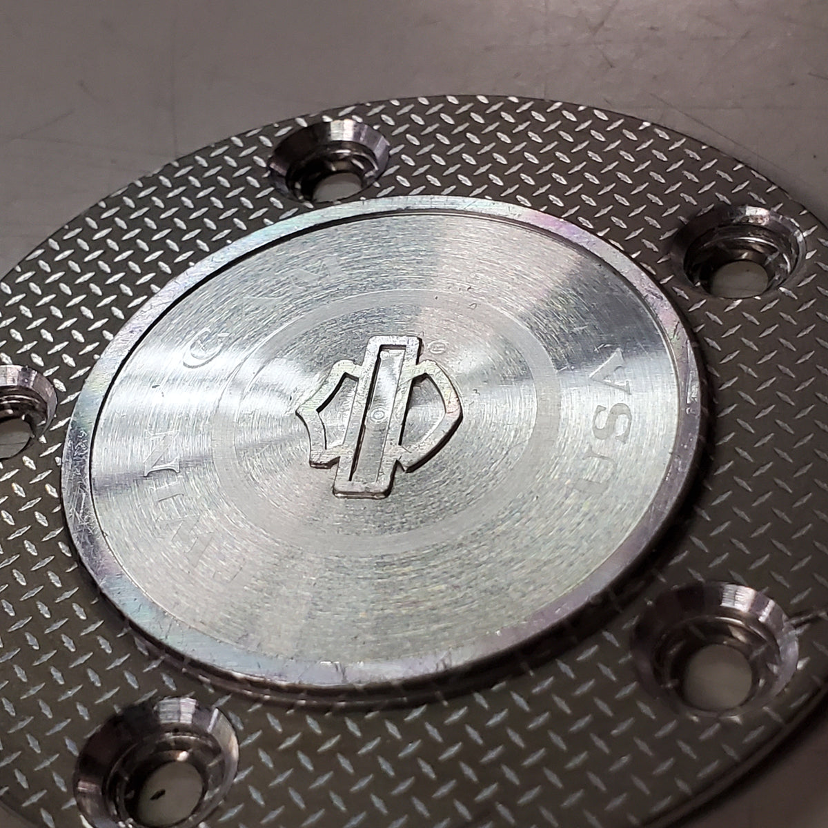 Twin Cam Timer Points cover Softail Dyna Touring OEM Stock Alum Harley ...