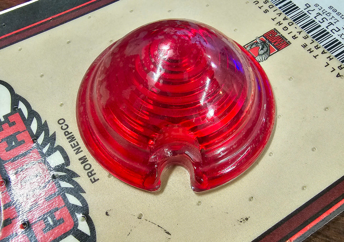 NOS Biker's Choice 2" Red Bullet Light Lens – cyclewarehouse.online