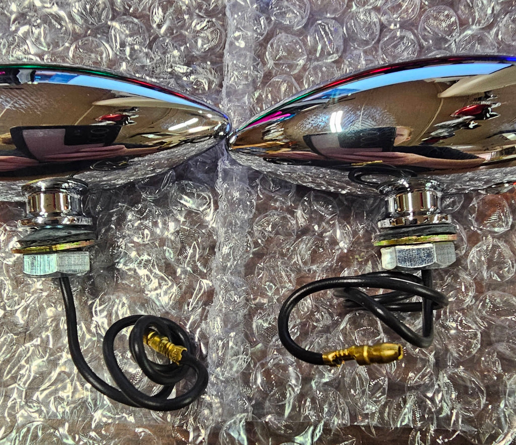 Mini Bullet turn Signals Harley Custom Motorcycle Hot Rod Chrome Softa ...
