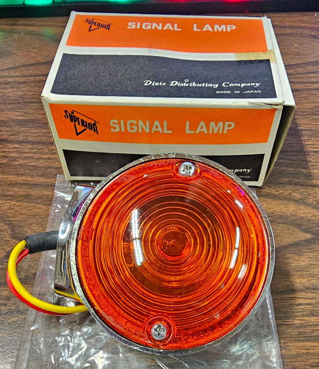 Dual Filament FLH Turn Signal Amber Lens Panhead Shovelhead ...