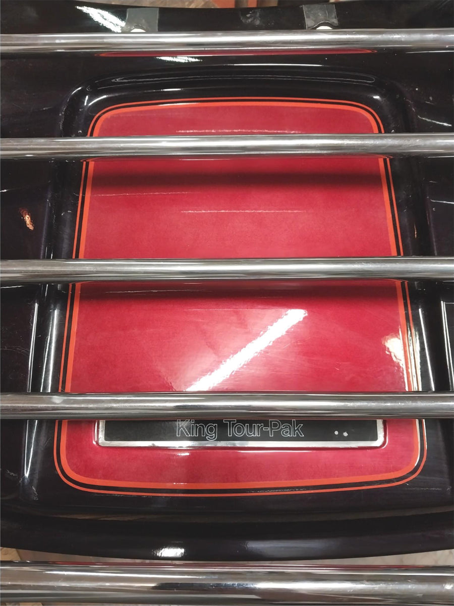 King Tour Pak Harley FLH 2 Tone Ruby? Bagger Burgandy? Electric Glide ...