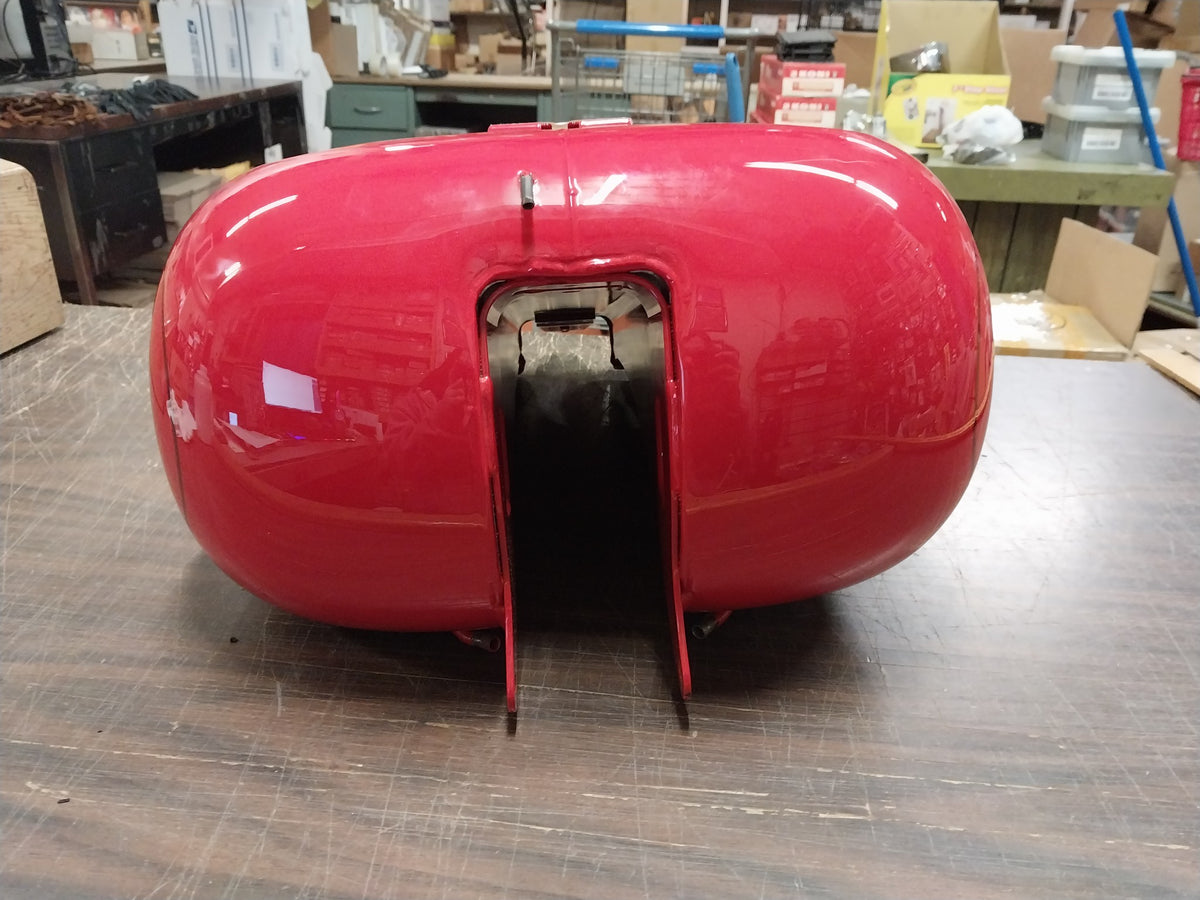 NOS Gas Tank Factory Harley custom Paint Red Decals CVO Softail Carb H ...