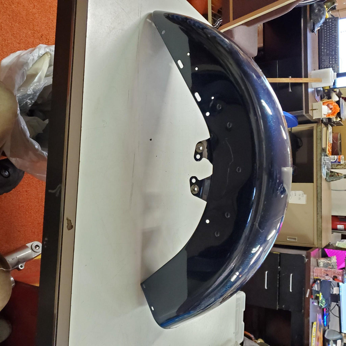 2014^ Blue Front Fender Harley FLHR FLHT FLHX FLTRK ROAD KING Electra ...