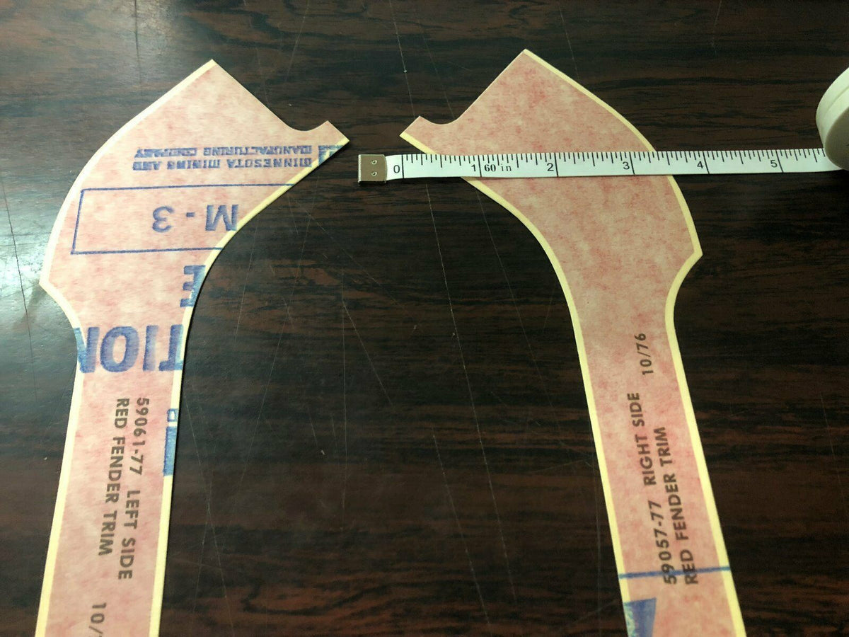 NOS Harley Front Fender Decal Set in Red Set Shovelhead FLH Electra Gl ...