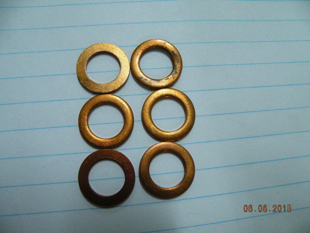 Brake line crush washers 11MM copper harley motorcycle auto Banjo bolt ...