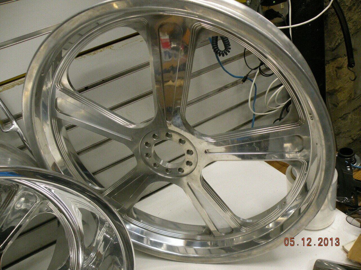 Custom Billet Mag Wheels Ironhorse Chopper 10.5 X18 3.50 X 21 Big Dog ...