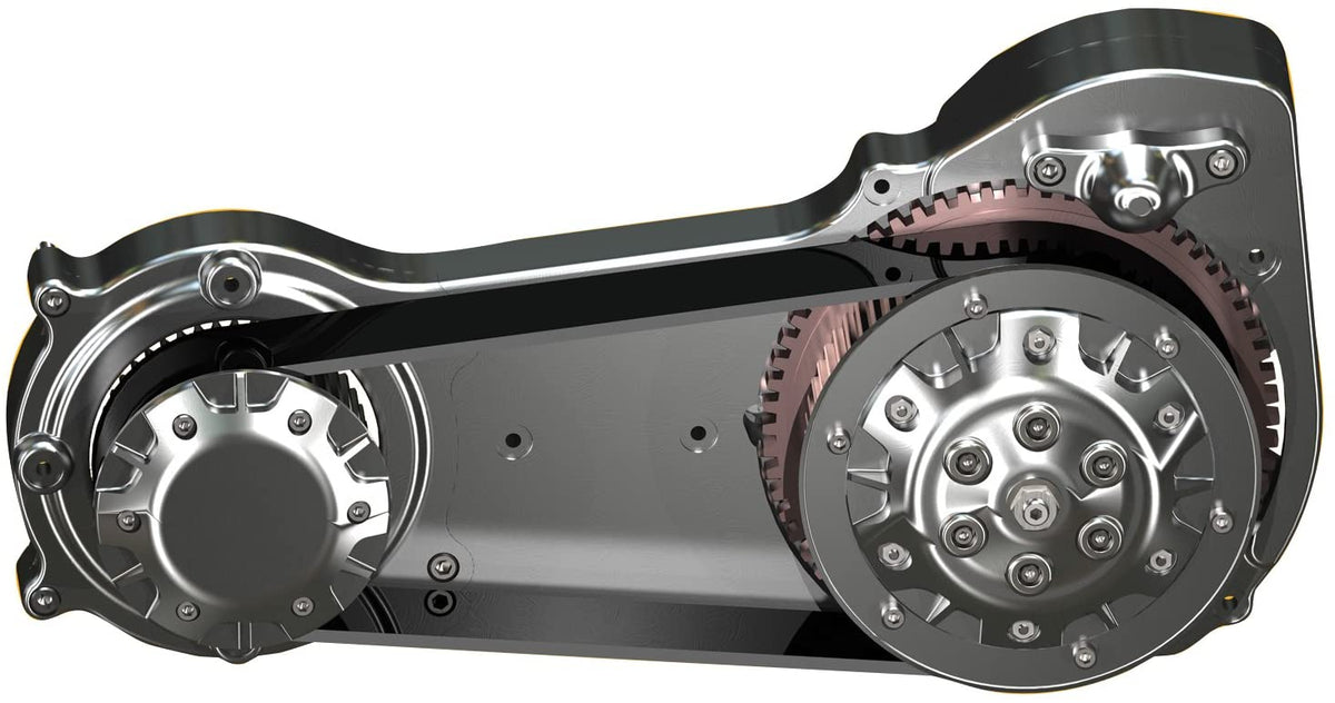 Open Belt Primary Harley Dyna 1991-2005 Custom Chopper 2" Ev500 Evo Tw ...