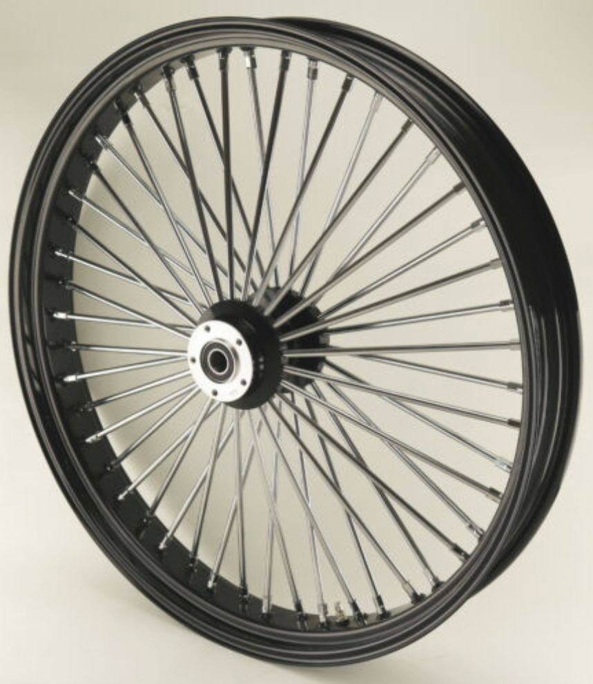Harley Davidson 30x4 Ultima 48 King Spoke Fat Black Front Wheel for Du ...
