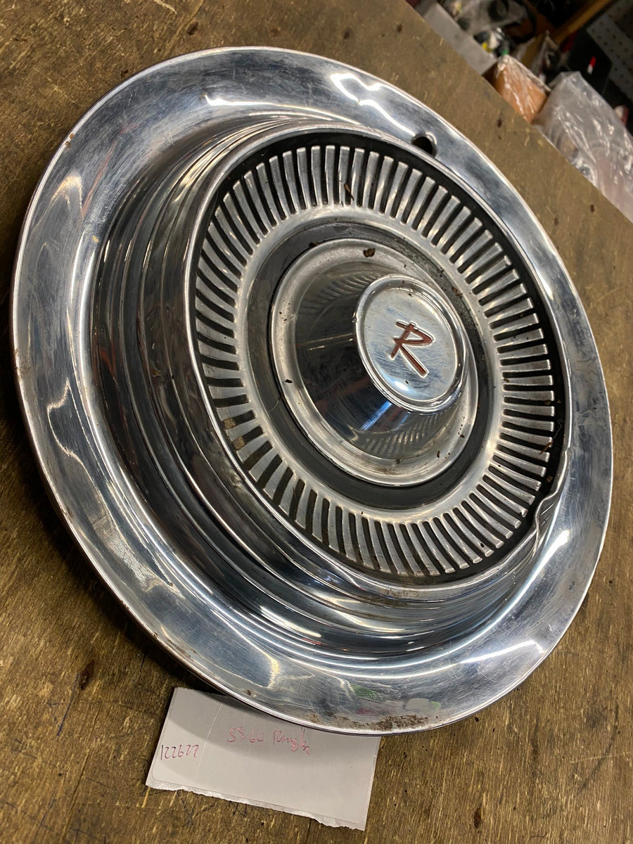 Vtg Hubcap 1959 1960 Rambler Man Cave Stock OEM – cyclewarehouse.online