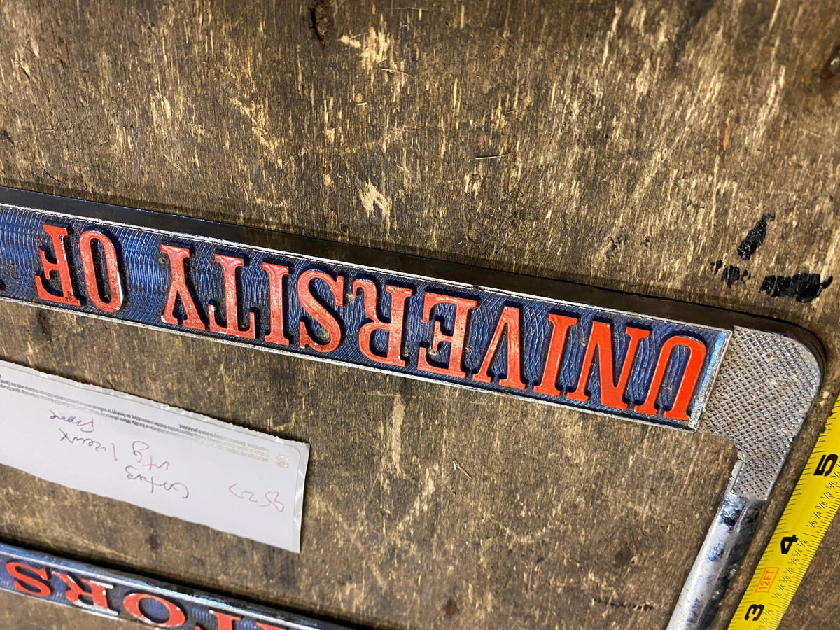 florida gators license plate frame vtg Metal 1970's Hot Rod Muscle car ...