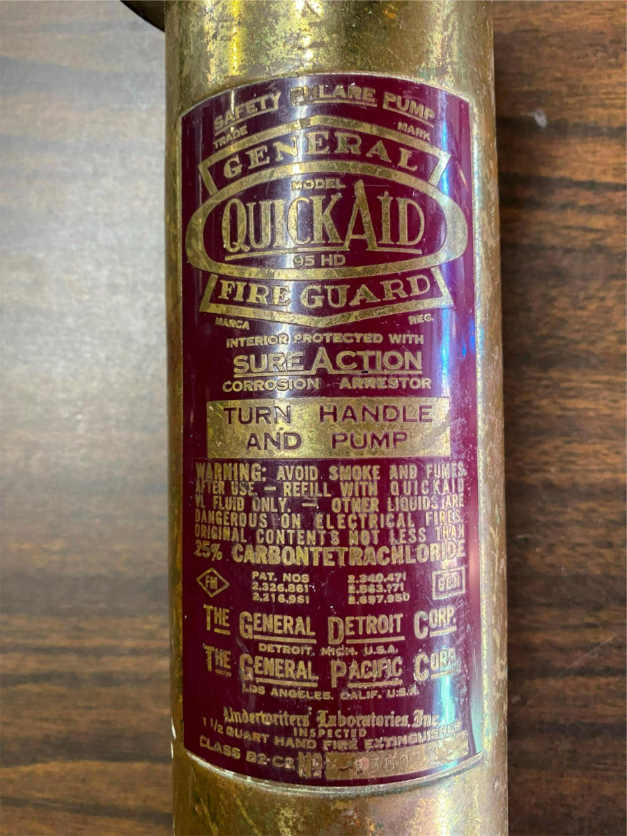 DO NOT LIST EBAY! Vtg General Quick Aid Fire Guard 95 HD Fire Extingui ...