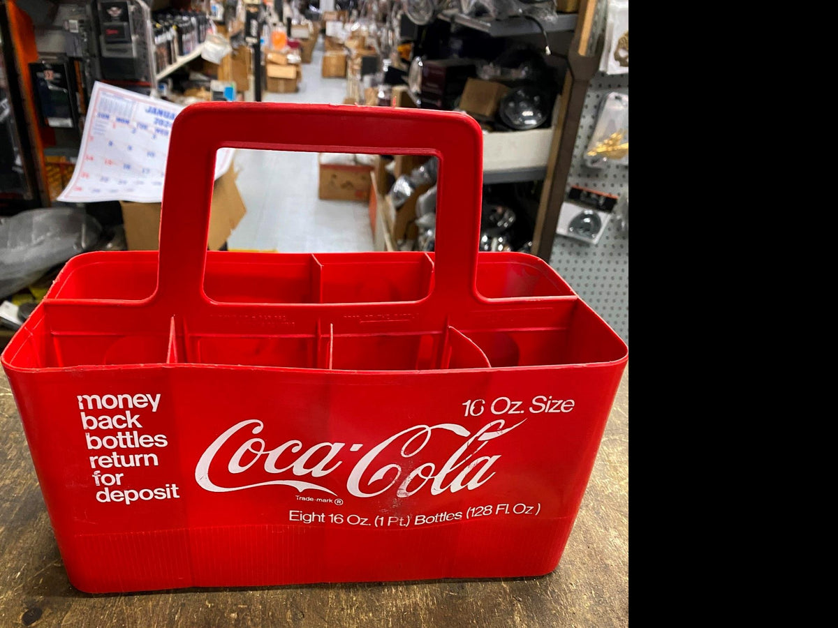 Vtg Coke Coca Cola Plastic Soda Pop Cola Carrier Crate Box Old Adverti ...