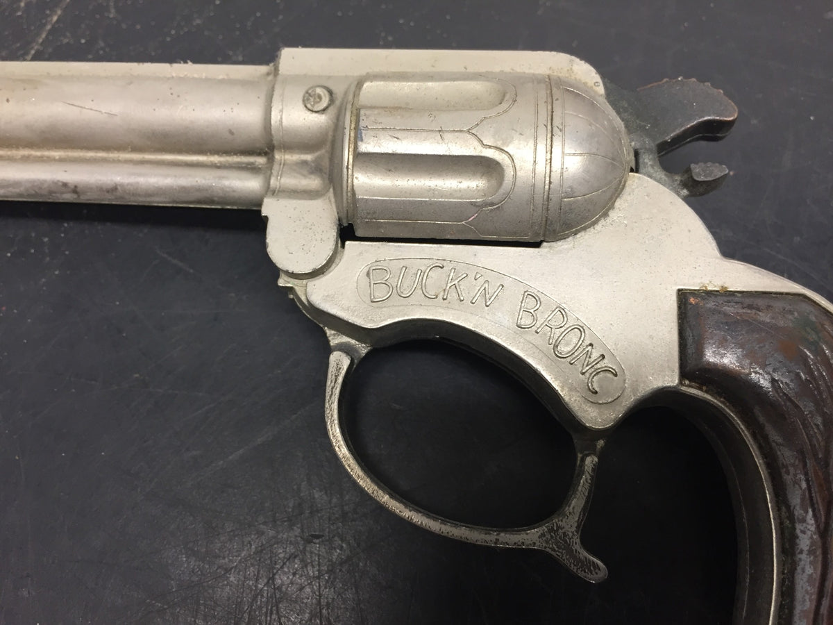 vintage buck'n bronc geo schmidt toy cap gun revolver western cowboy ...