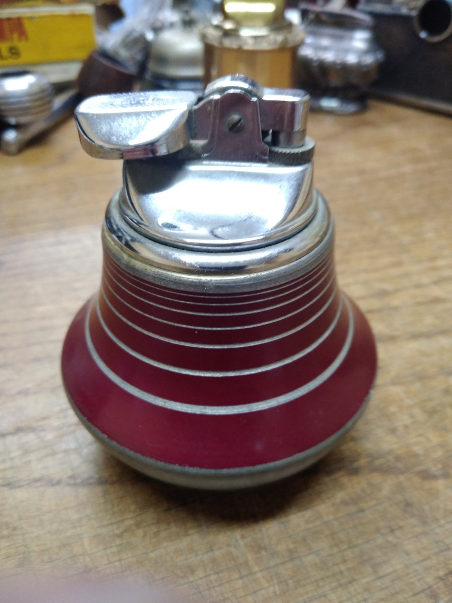 Vtg Blitz Peltro 95% Cigarette Table Lighter Tobacco Working Striker N ...