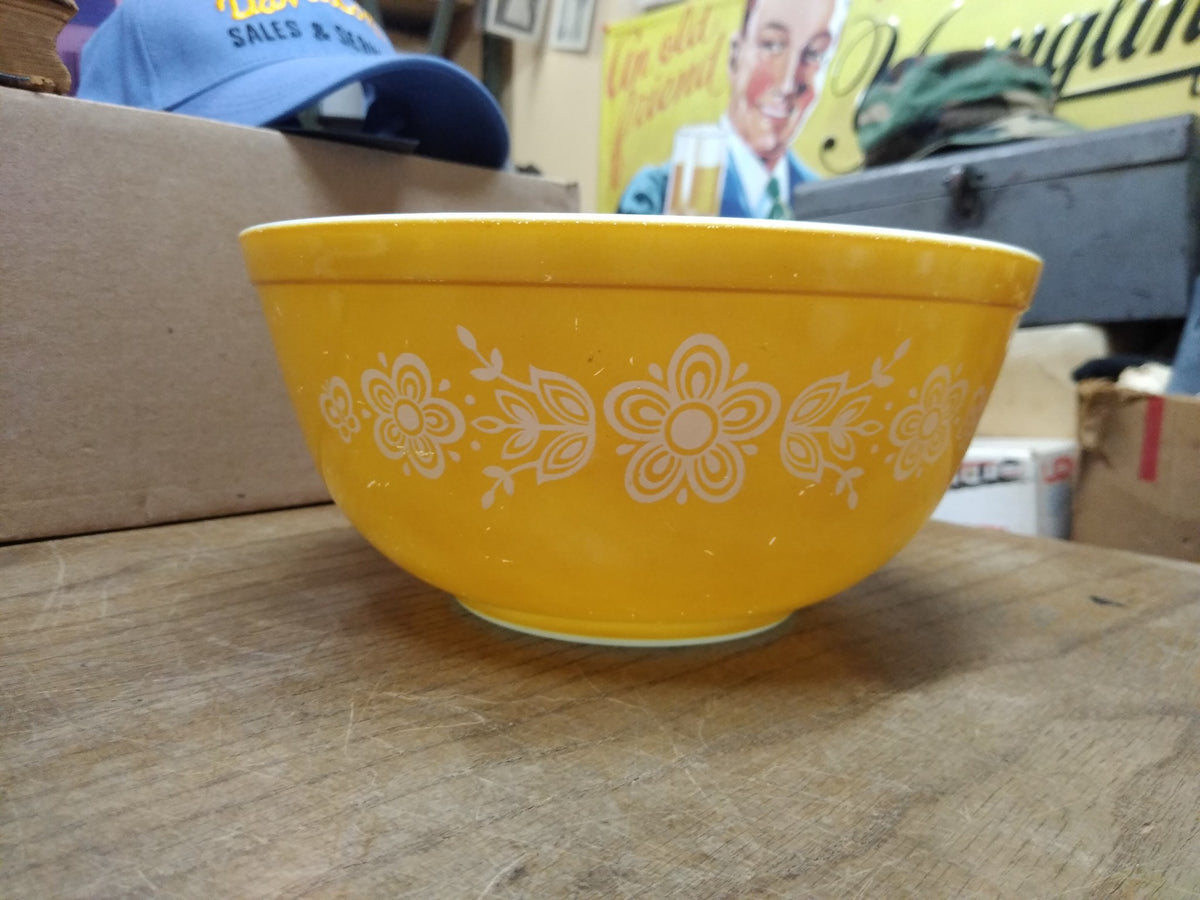 Vtg Mid Century Pyrex 403 Butterfly Gold Nesting Oven Ware Bowl 2.5 Qu ...