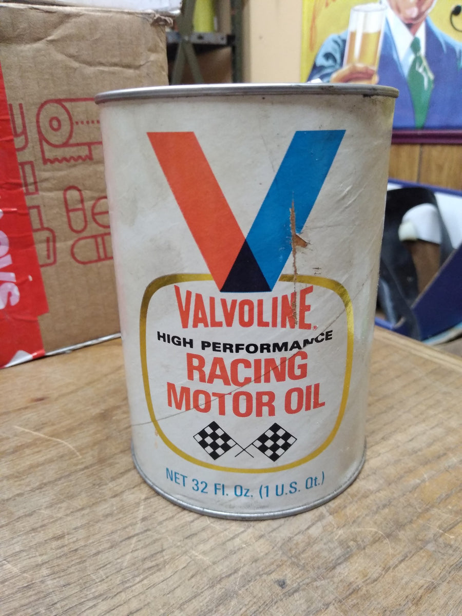 Vtg 1 Quart Valvoline High Performance Racing Motor Oil Paper Can SAE ...