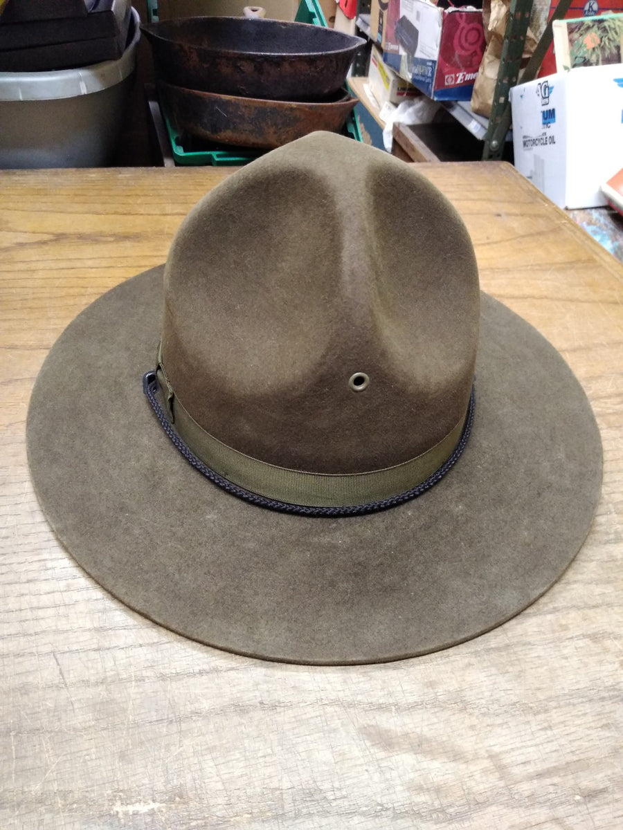 VTG John B Stetson 3 x Beaver State Police Troopers Hat Full Brim Brow ...