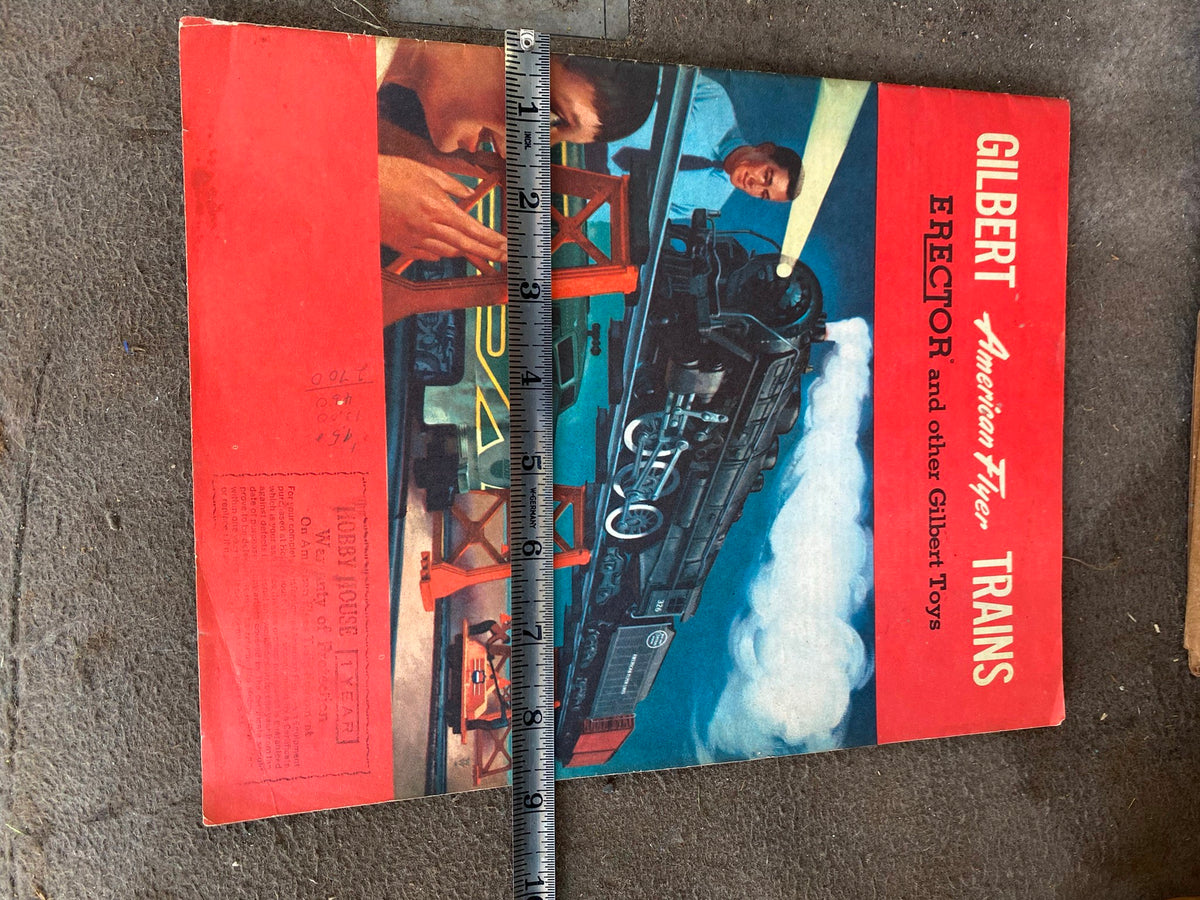 Vtg 1950's American Flyer Gilbert Toy Train Catalog Book Railroad Hobb ...