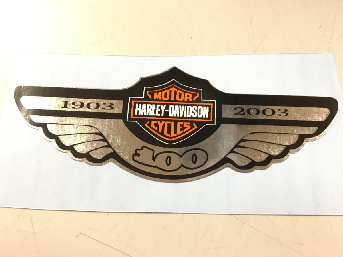 100th Anni Front fender Sticker Decal Softail Touring Dyna 1903-2003 4 ...