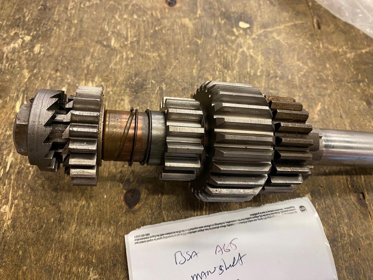 BSA A65 Gearbox lay Main shaft Transmission Gears Lightning Thunderbol ...
