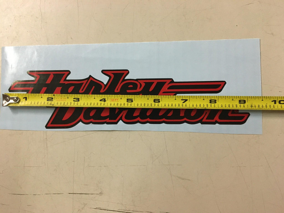 Black Red Harley-Davidson Gas Tank Stickers Decals Dyna FXR new ...