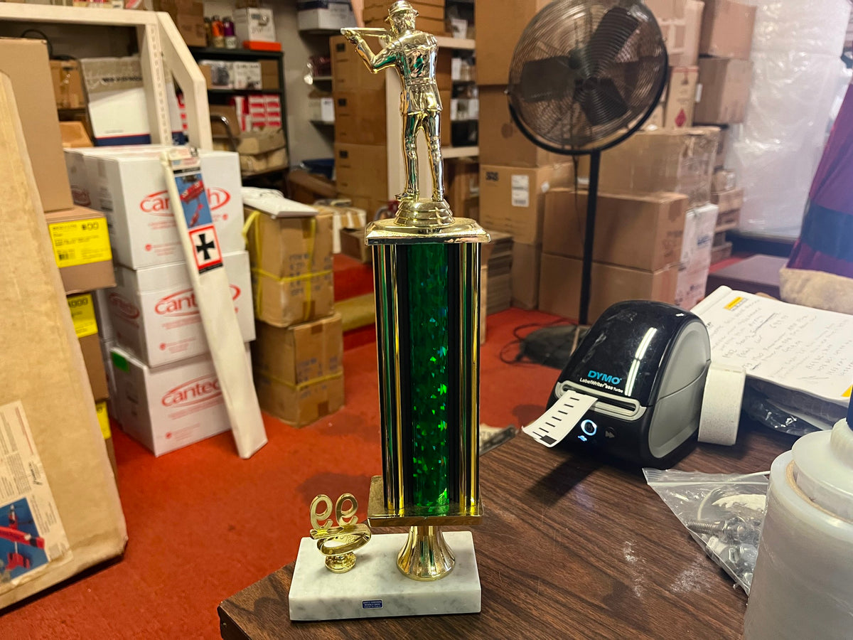 VTG 1999 Wheeling Trophy Rifle Marksman Awards Trophy Marble Bottomed ...