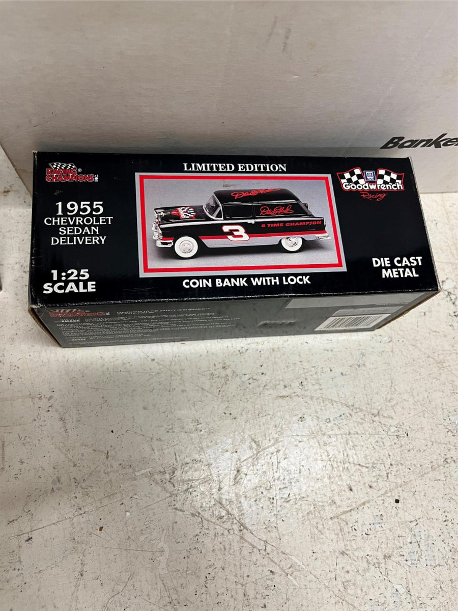 vtg 1994 Racing Champions Dale Earnhardt 1955 Chevrolet Sedan coin ban ...