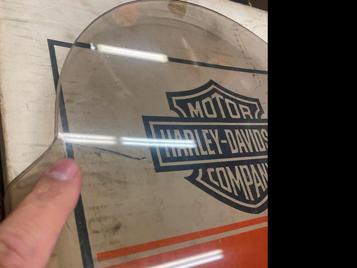 harley tombsone windshield oem factory Shovelhead Vtg Panhead Ironhead ...