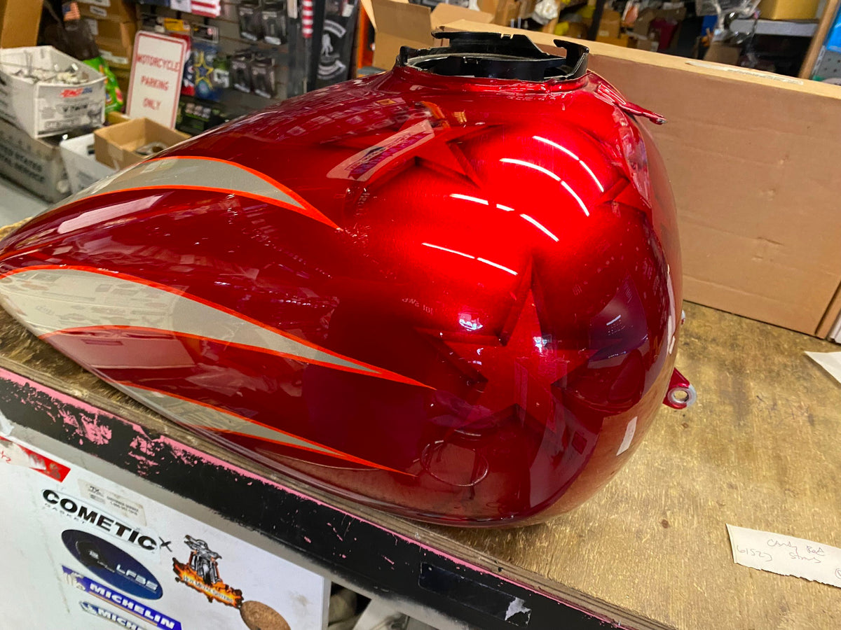 Candy Red Custom Paint Gas Tank 2008^ Road Street Glide FLH Bagger Sta ...