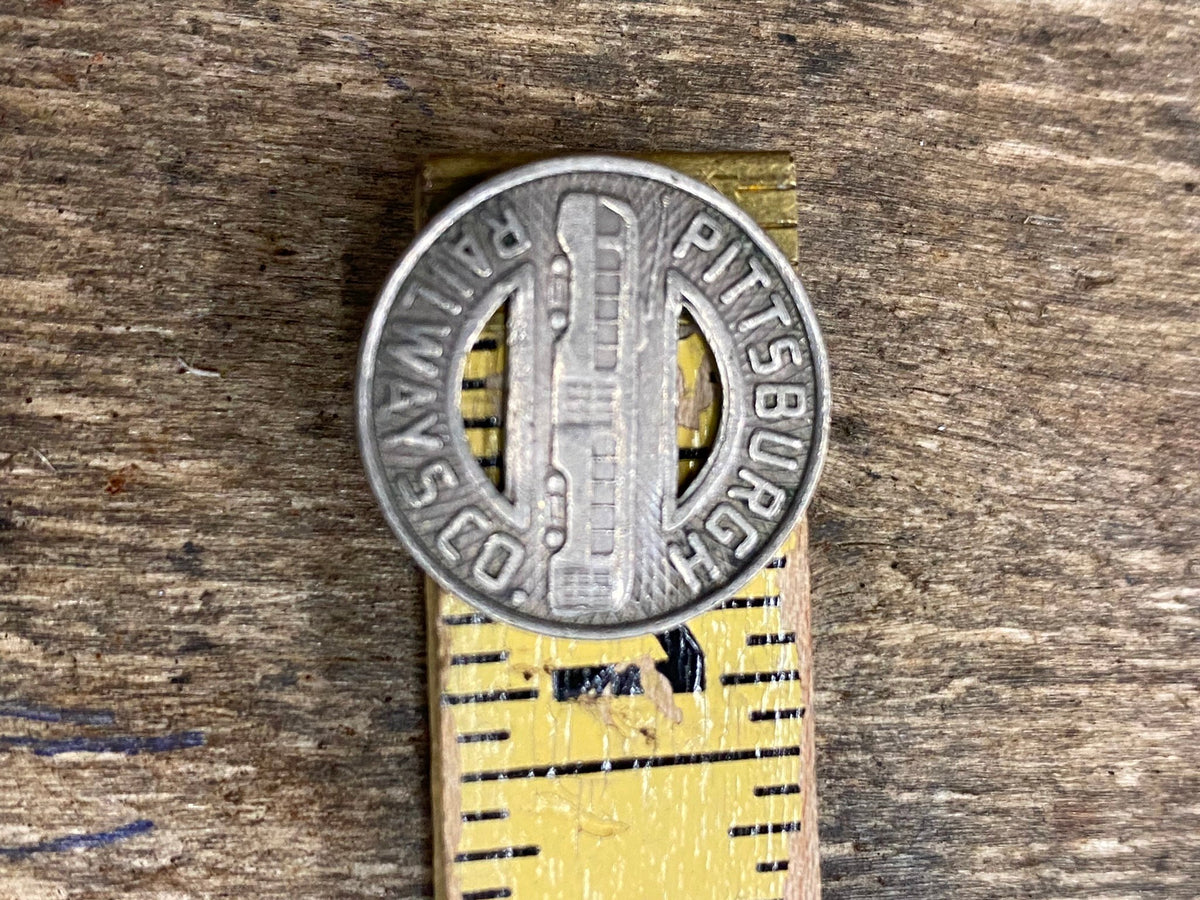 Pittsburgh Railways Token PRC Train Trolley Car 1930's Vtg Railroad RR ...