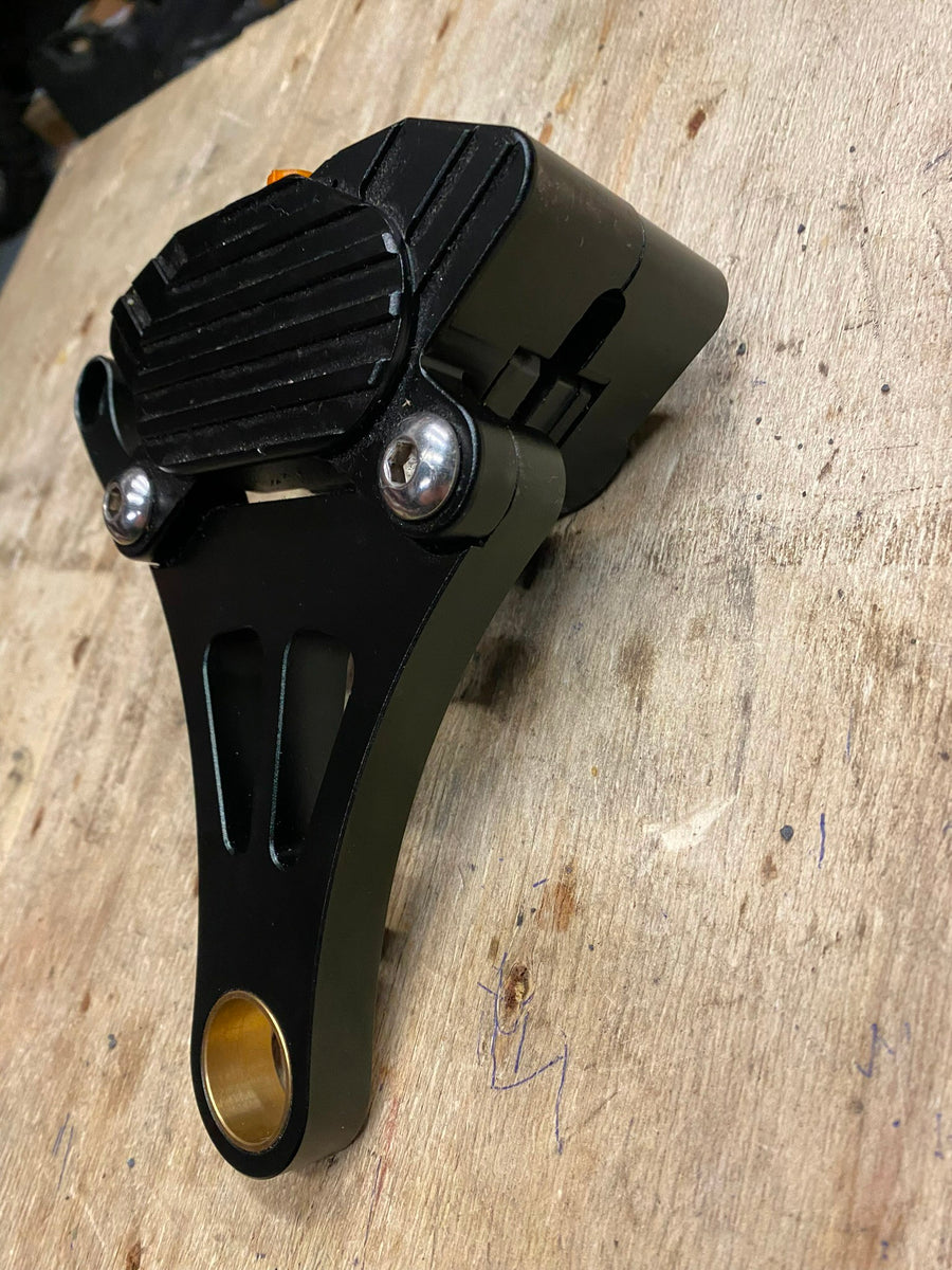 Black 4 Piston Brake Caliper Harley Custom Springer Dna Spring fork Ch ...