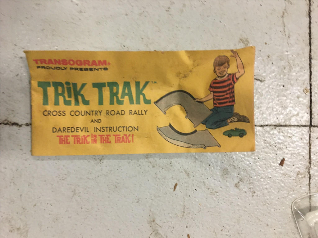 Vintage Trik-Trak cross country road rally set box original 12 piece 5 ...