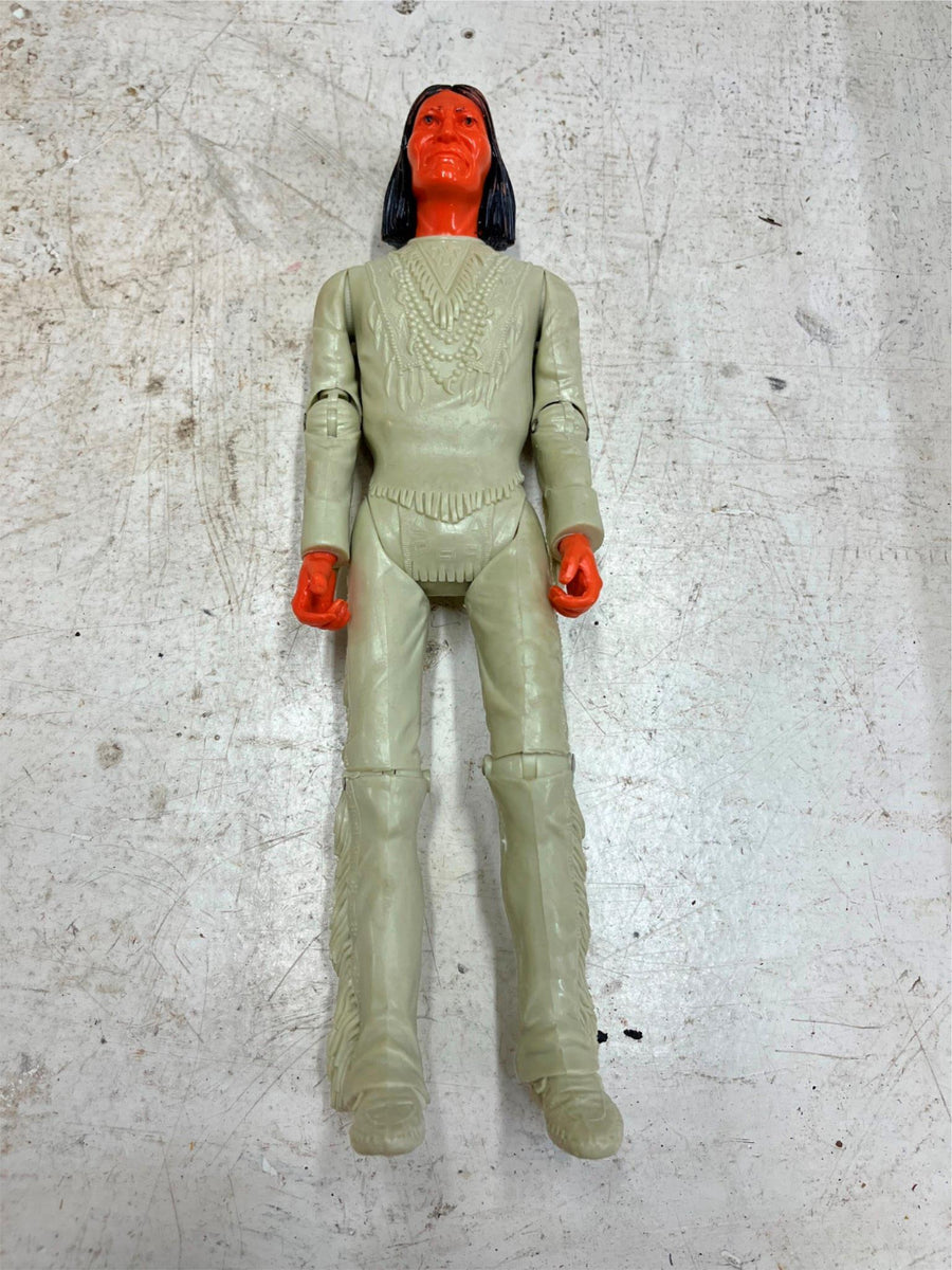 vtg 1967 Geronimo Toy Marx Indian Action Figure Fort Apache Fighters O ...