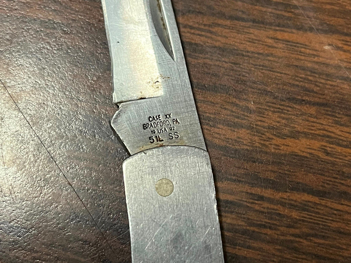 VTG 1992 Case XX Prolock Lockback Pocket Knife Rare 51L SS Stainless H ...