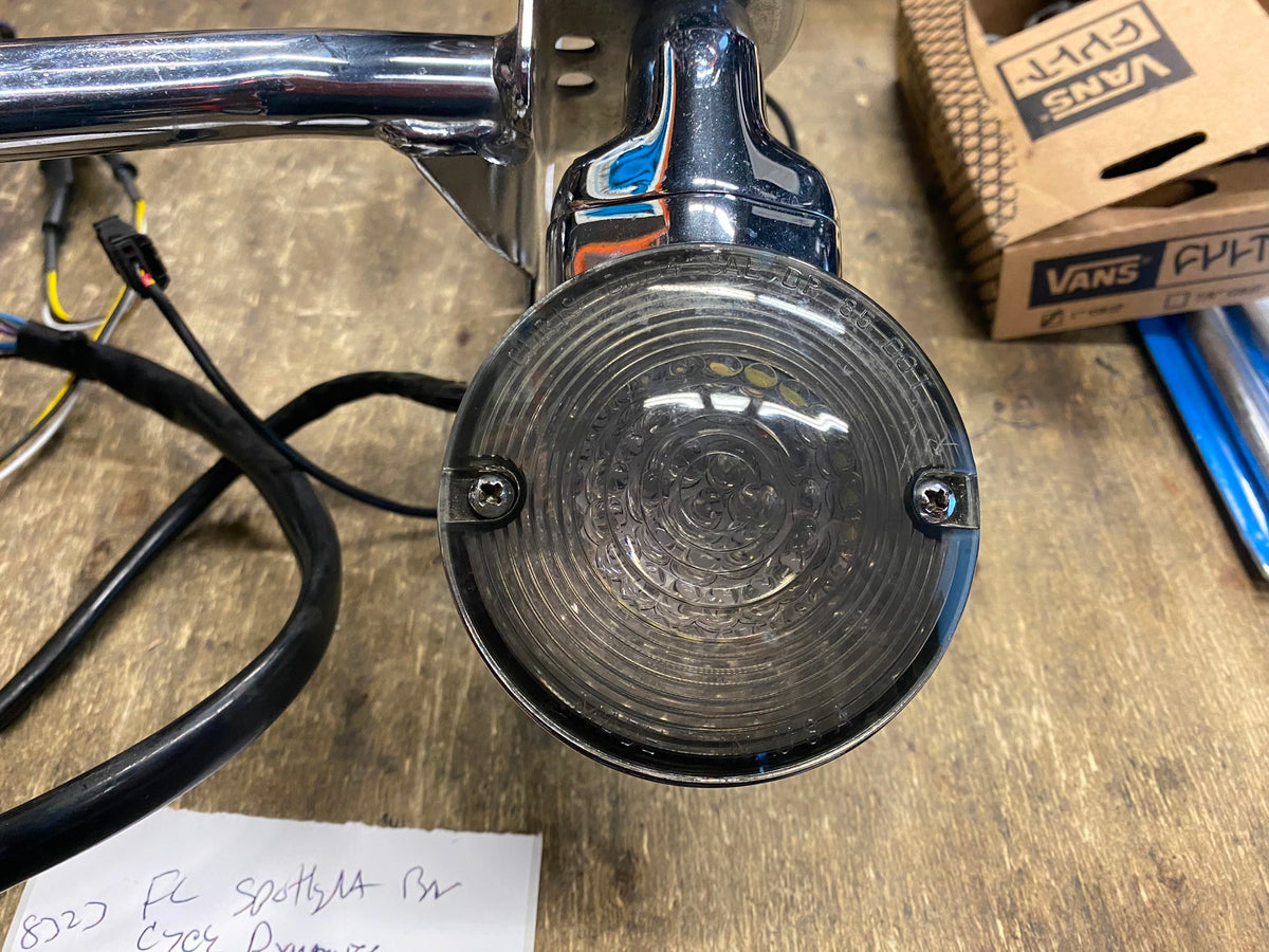 Custom Dynamics Pro Beam Led Turn Signals Spotlight Bar Assy Harley FL ...