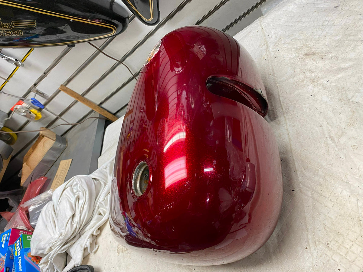 Gas Tank Harley Softail Custom Chopper CAndy Red shovelhead Fatbob FLH ...