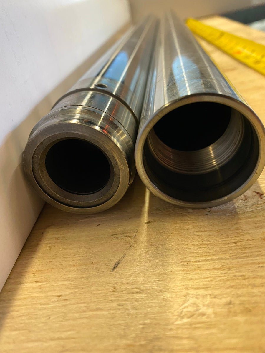 Ironhorse Fork Tubes Harley Softail Wide Glide 41MM 24 1/4 Stock Lengt ...