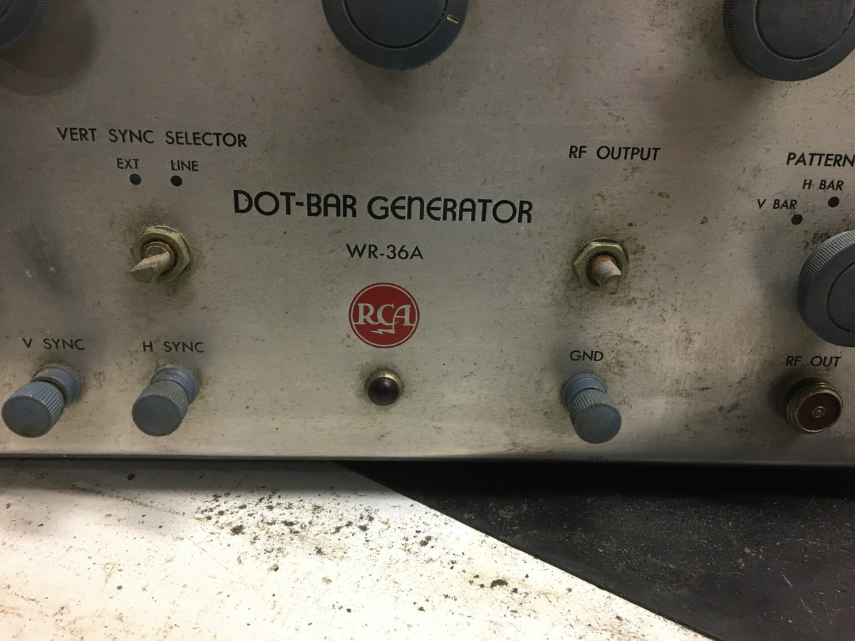 Vintage RCA WR -36 A DOT - BAR Generator untested Serial no. 3612 Code ...