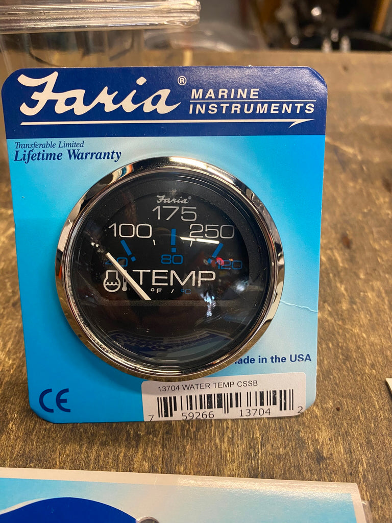 Nos Water temp Gauge Kit Harley Flh Bagger Sensor Faria Boat Touring G ...