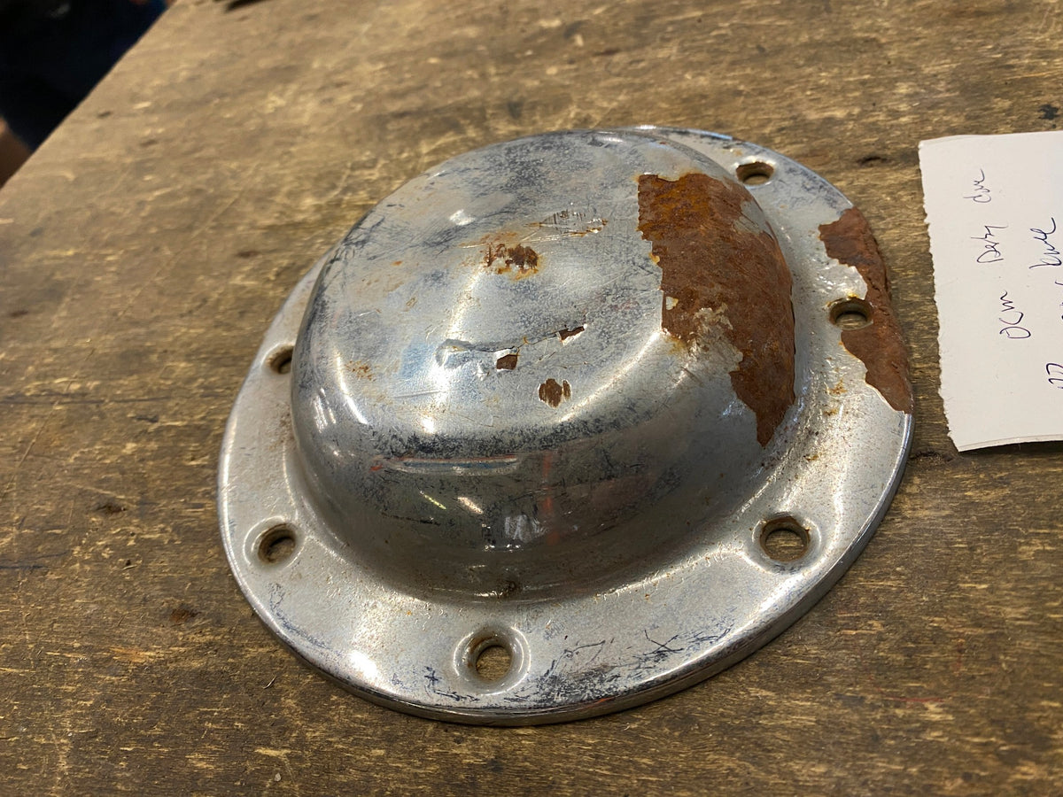 OEM Vtg Harley Panhead Knucklehead UL Derby Cover Dimpled Factory Orig ...