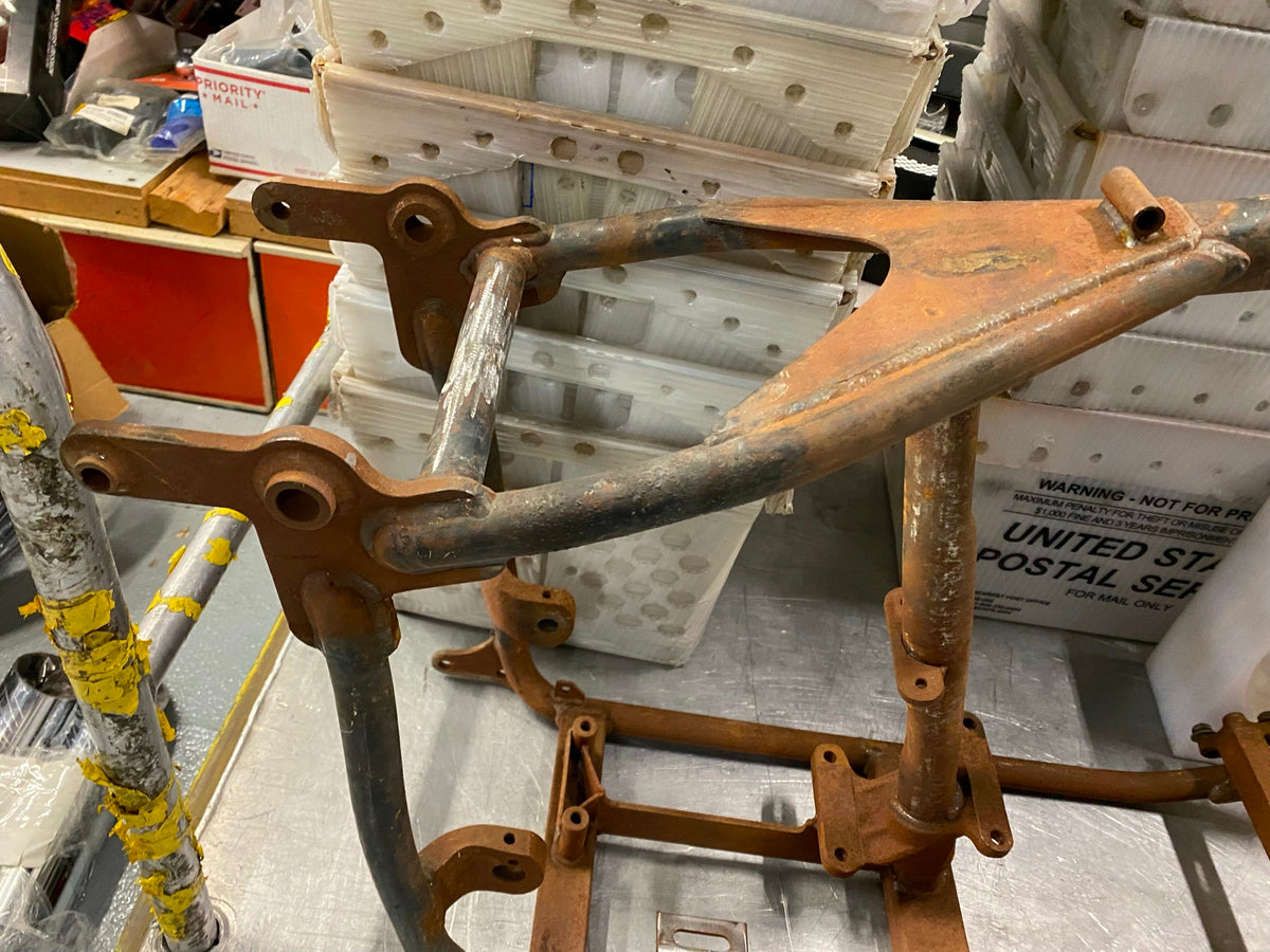 New Paughco Swingarm Step Frame Harley Panhead Duo Glide Chopper 4 spe ...