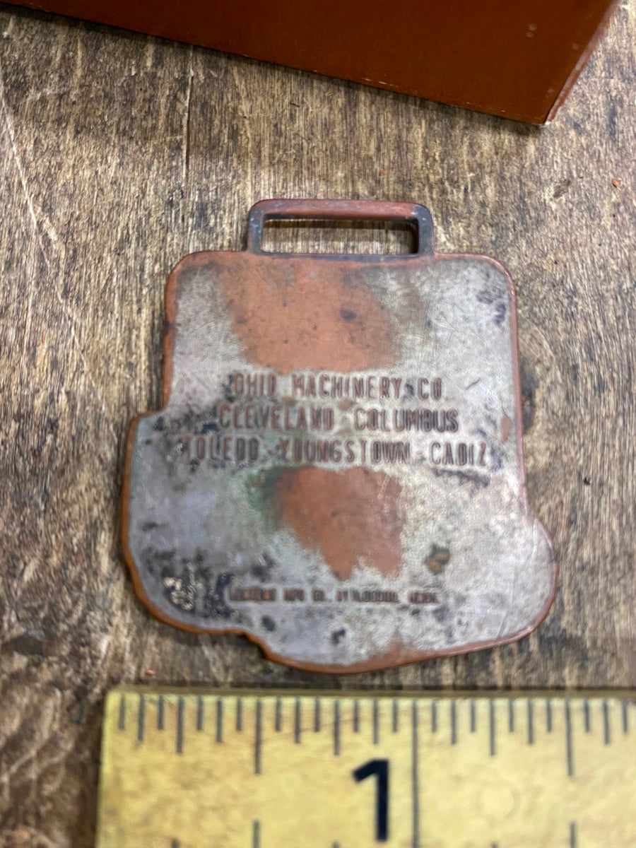 Vtg Caterpillar Bulldozer heavy Equipment Construcktin Key Fob Chain C ...