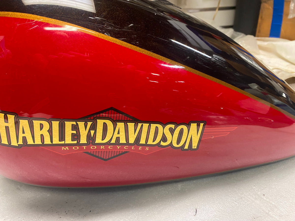 Merlot Cherry Red Gas Tank Harley Heritage Softail Fatboy Custom facto ...
